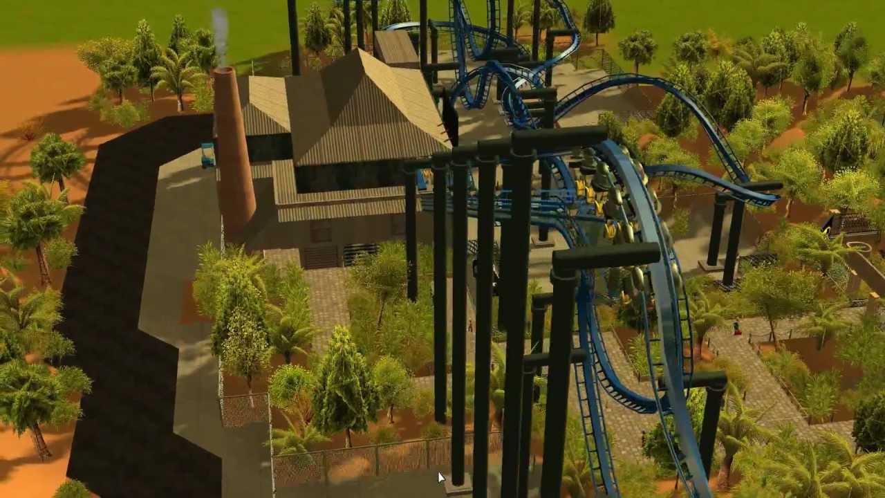 RCT3 - Batman the Ride - Six Flags Magic Mountain - Re-Creation - YouTube