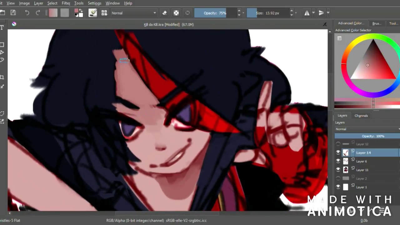 [SPEEDPAINT] Kill la Kill - Ryuko & Senketsu - YouTube