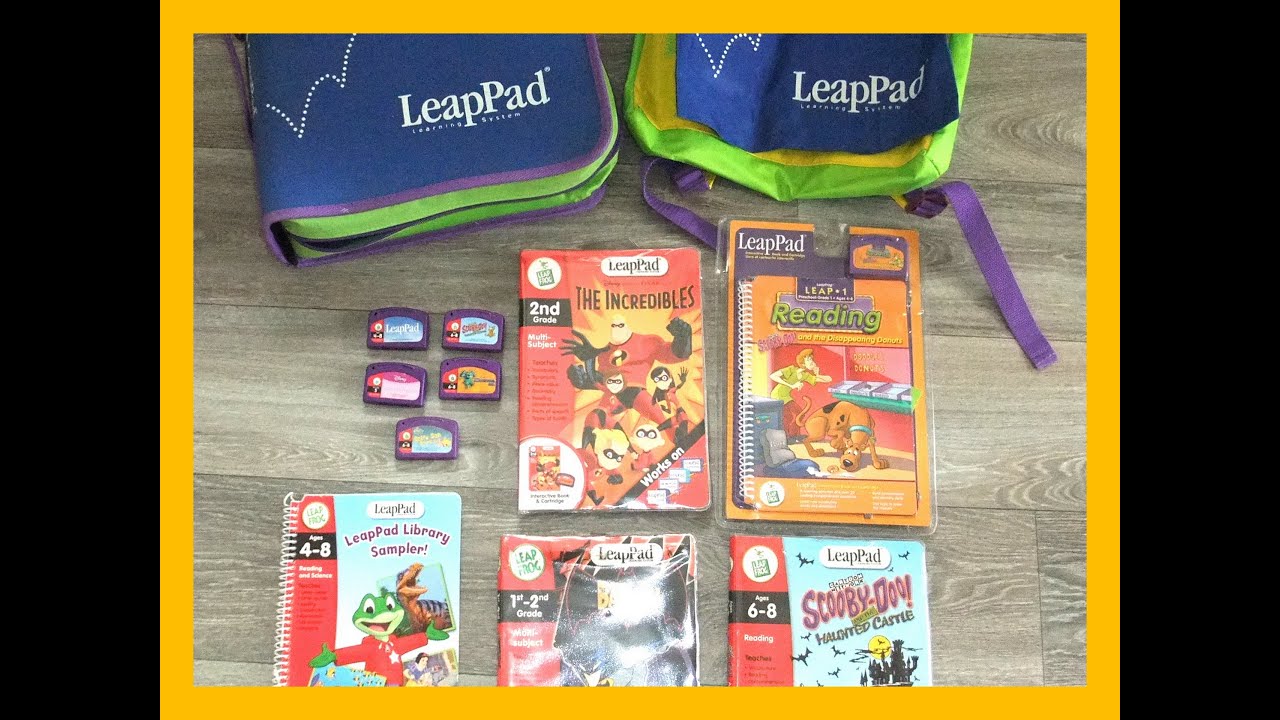 Leap Frog Leap Pad Reading / Learning Bundle With Games Books Carry ...