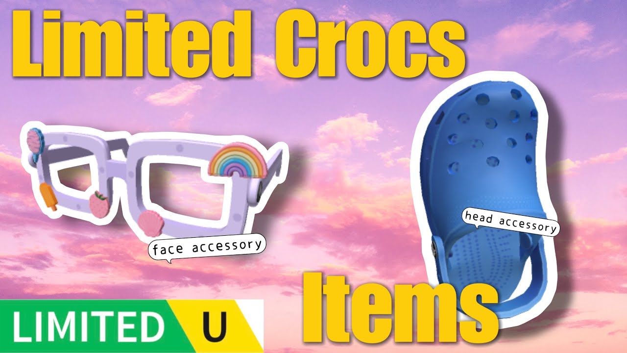 [LIMITED ITEMS] How to get the blue Croc on your head & Jibbitz Glasses ...