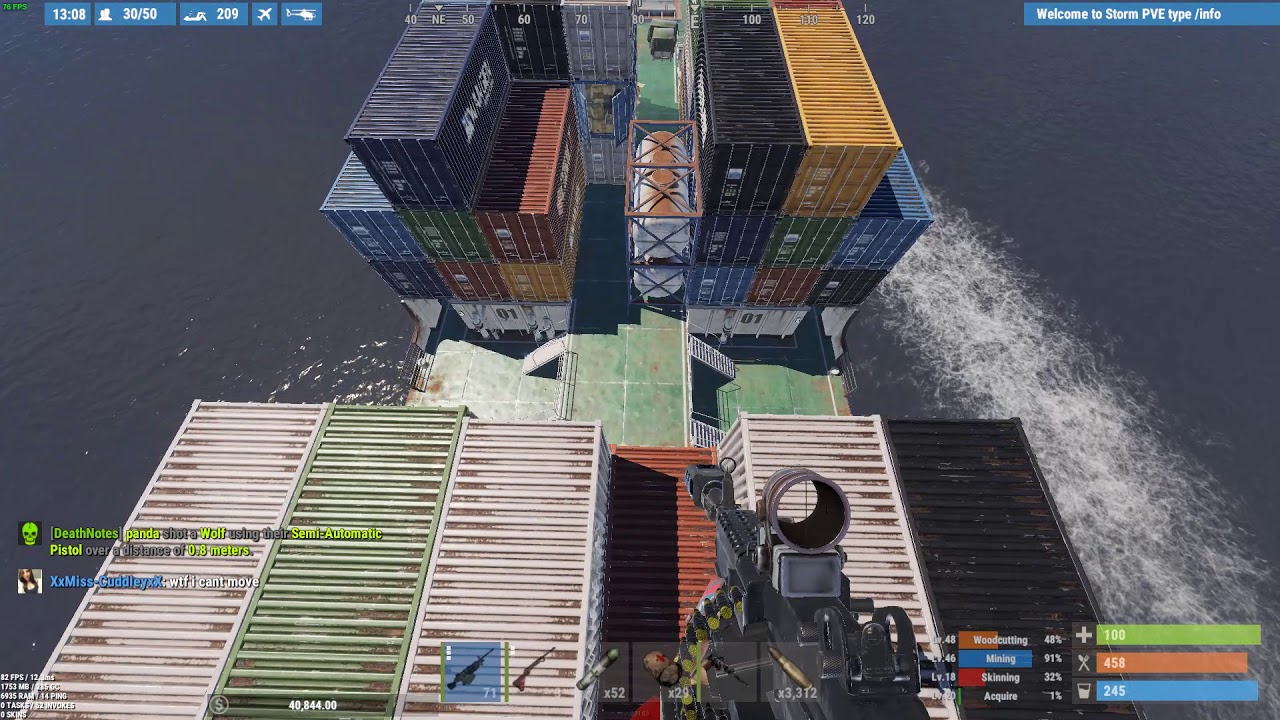 Rust, First look at cruise ship***Warning its loud*** - YouTube