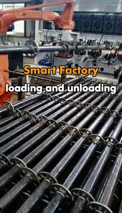 EVSROBOT - Smart Factory Steel Pipe Loading and Unloading#evsrobot #smartfactory #robotics - YouTube