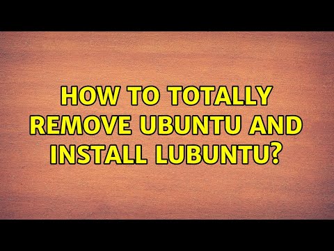 Ubuntu: How to totally remove Ubuntu and install Lubuntu? - YouTube