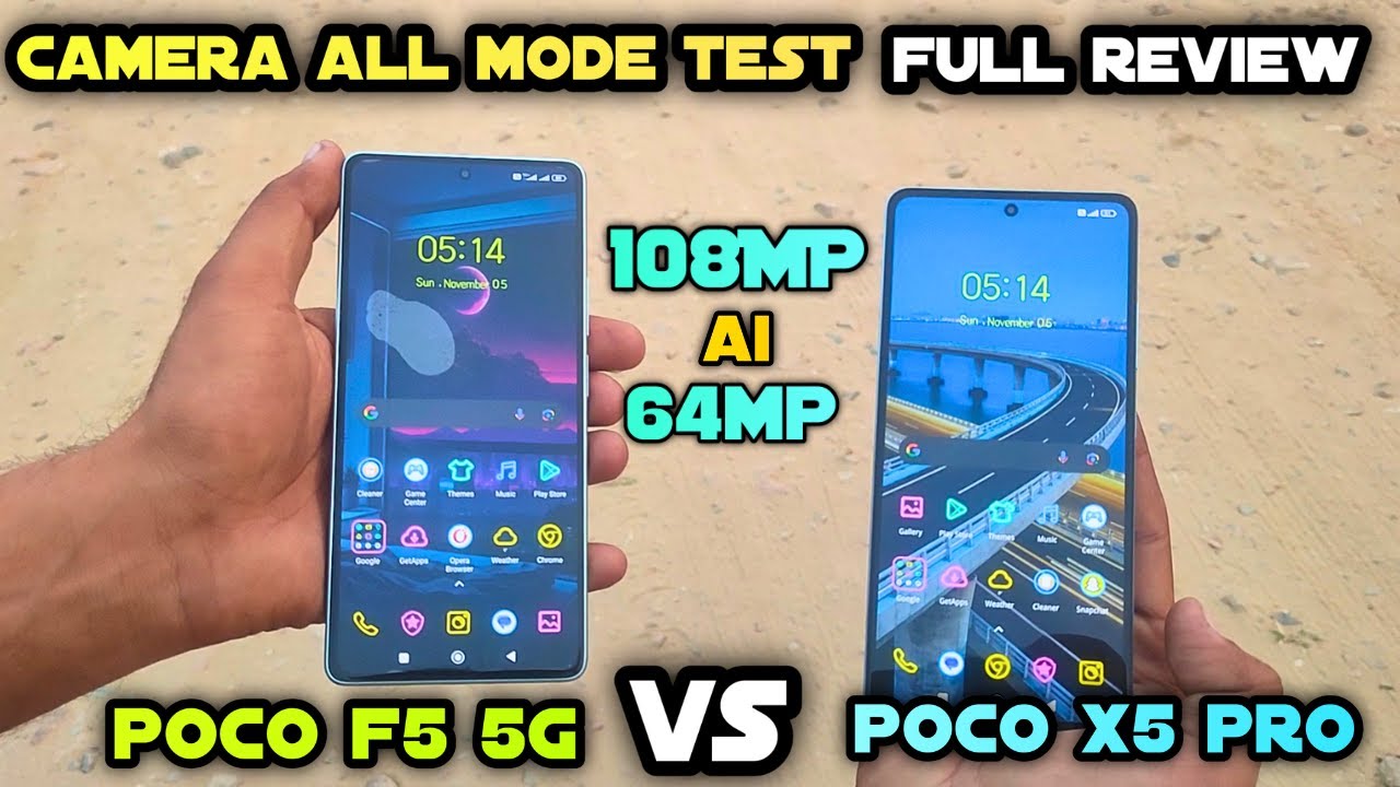 👉POCO X5 PRO 5G VS POCO F5 | CAMERA TEST | COMPARISON | 108MP VS 64MP ...