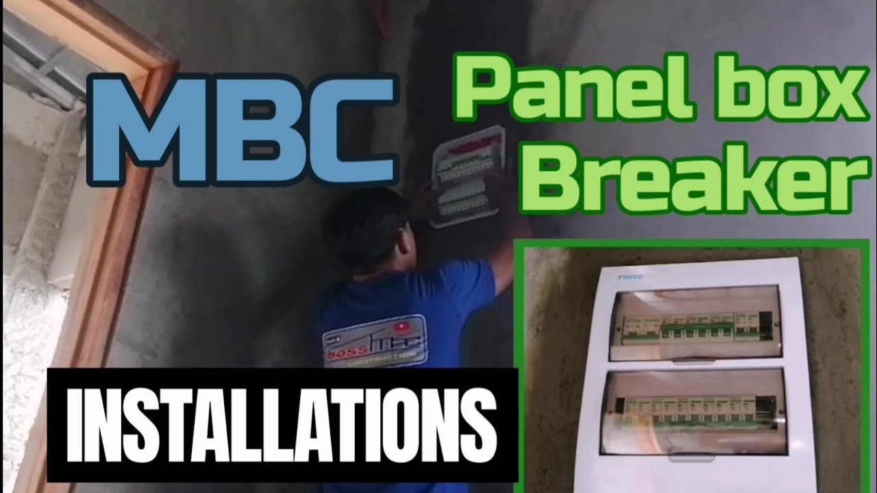 MCB TYPE na PANEL BOARD at BREAKER Paano mag Install - YouTube