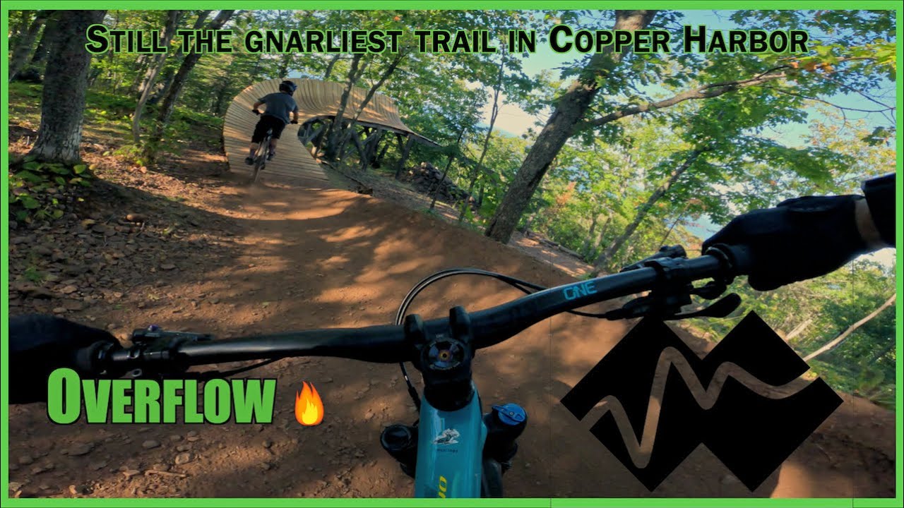 Copper Harbor's Gnarliest Trail- Overflow B-Lines [4K] - YouTube