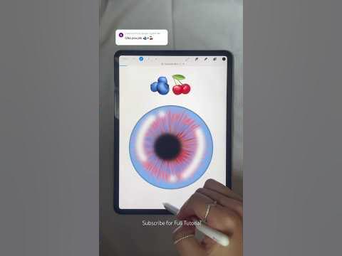 How to draw (iris) an Eye in procreate 🫐🍒 #procreatetutorial #digitalart - YouTube