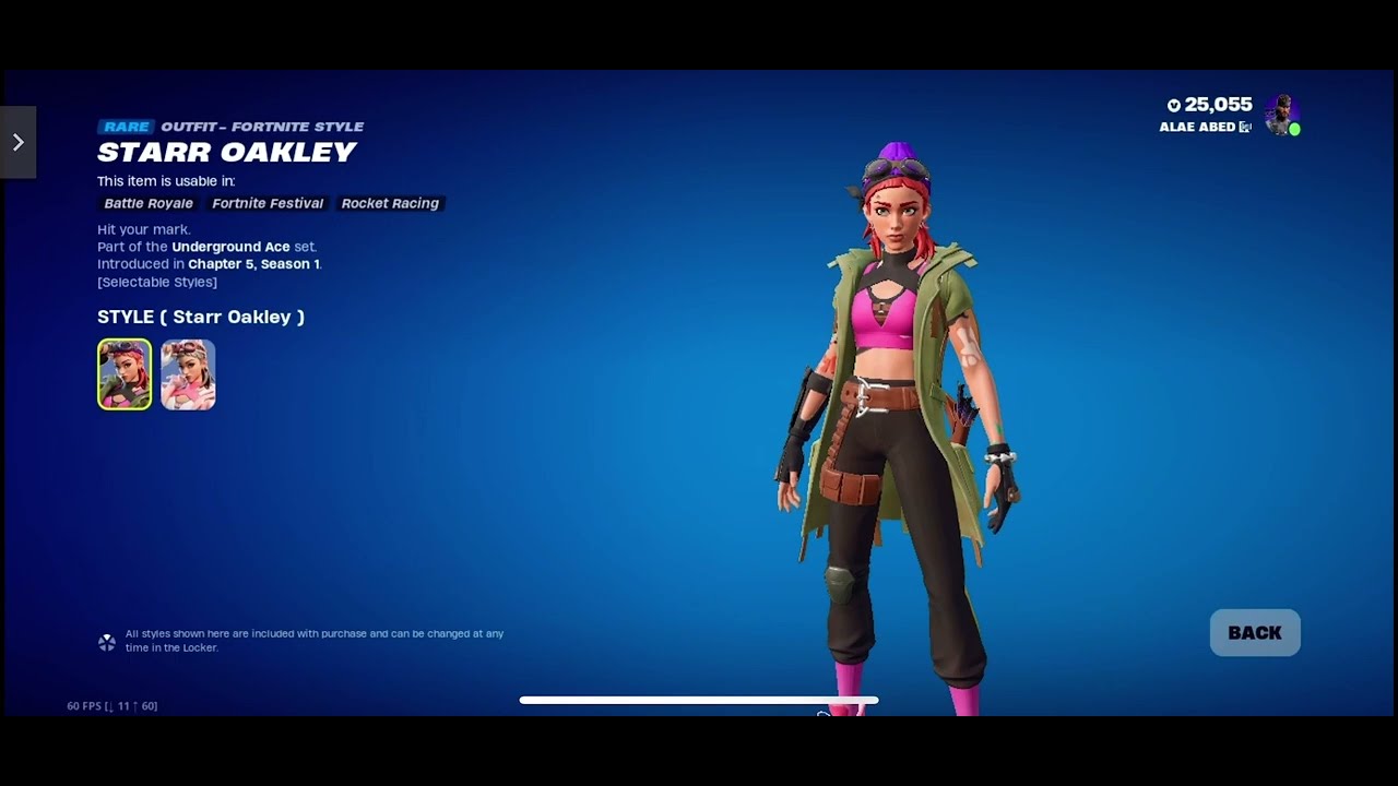 NEW Starr Oakley Skin Set - Fortnite Item Shop - YouTube