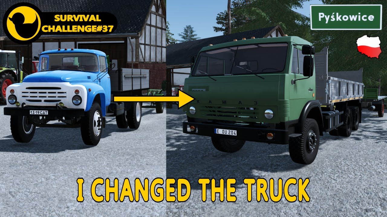 WE'VE GOT A NEW BIGGER TRUCK|SURVIVAL CHALLENGE#37|TIMELAPSE|FARMING ...