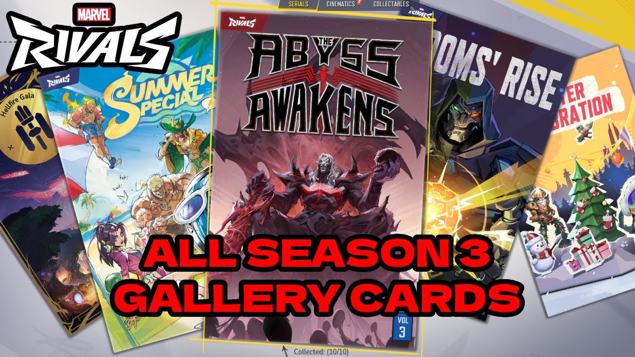 All Season 3 Gallery Cards Art In Marvel Rivals - YouTube