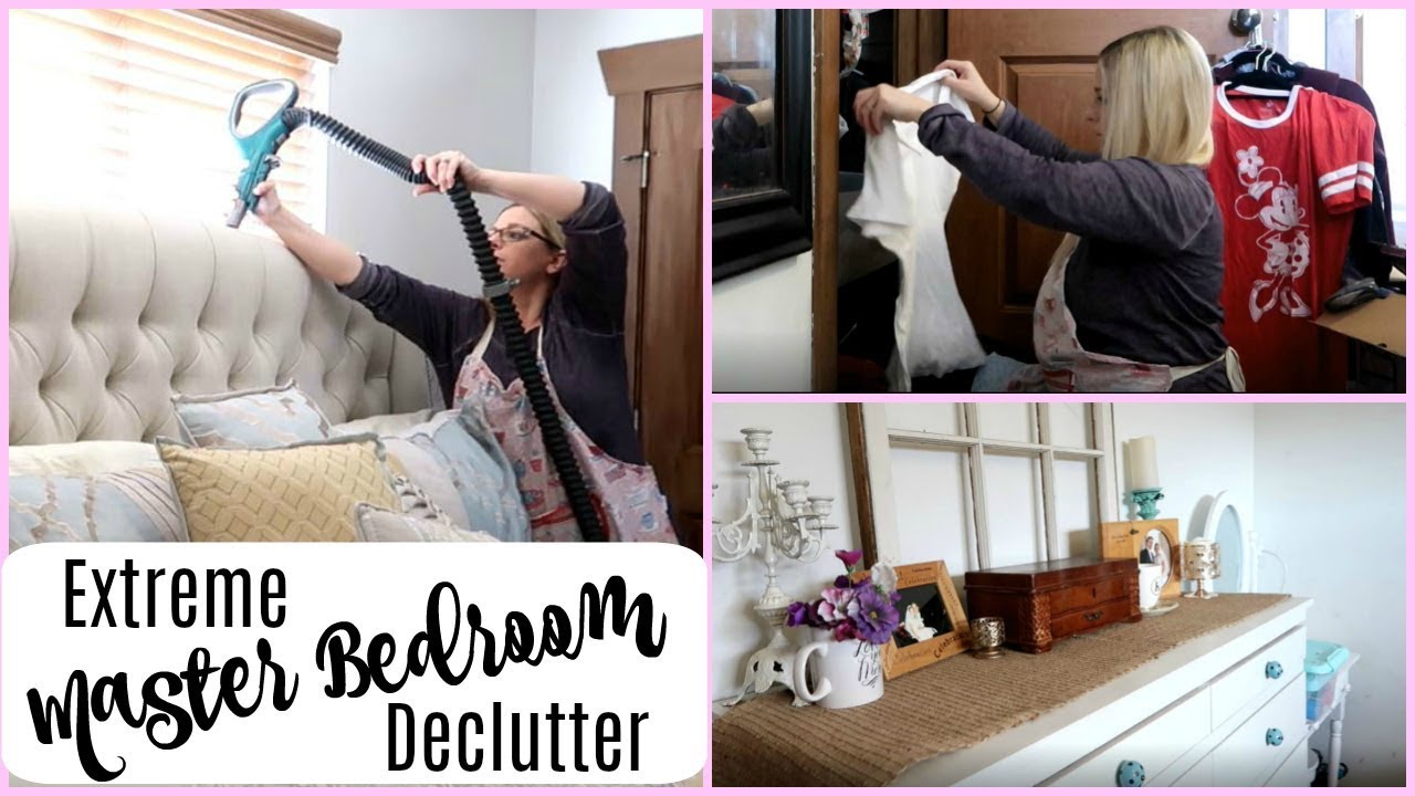 Extreme Master Bedroom Declutter & Deep Clean - YouTube