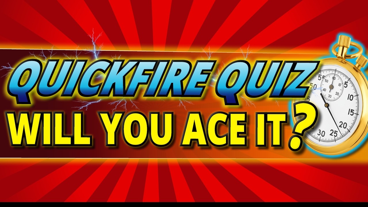 50 LIGHTNING Trivia Quiz Questions EVERYONE Can Beat. Can YOU? - YouTube
