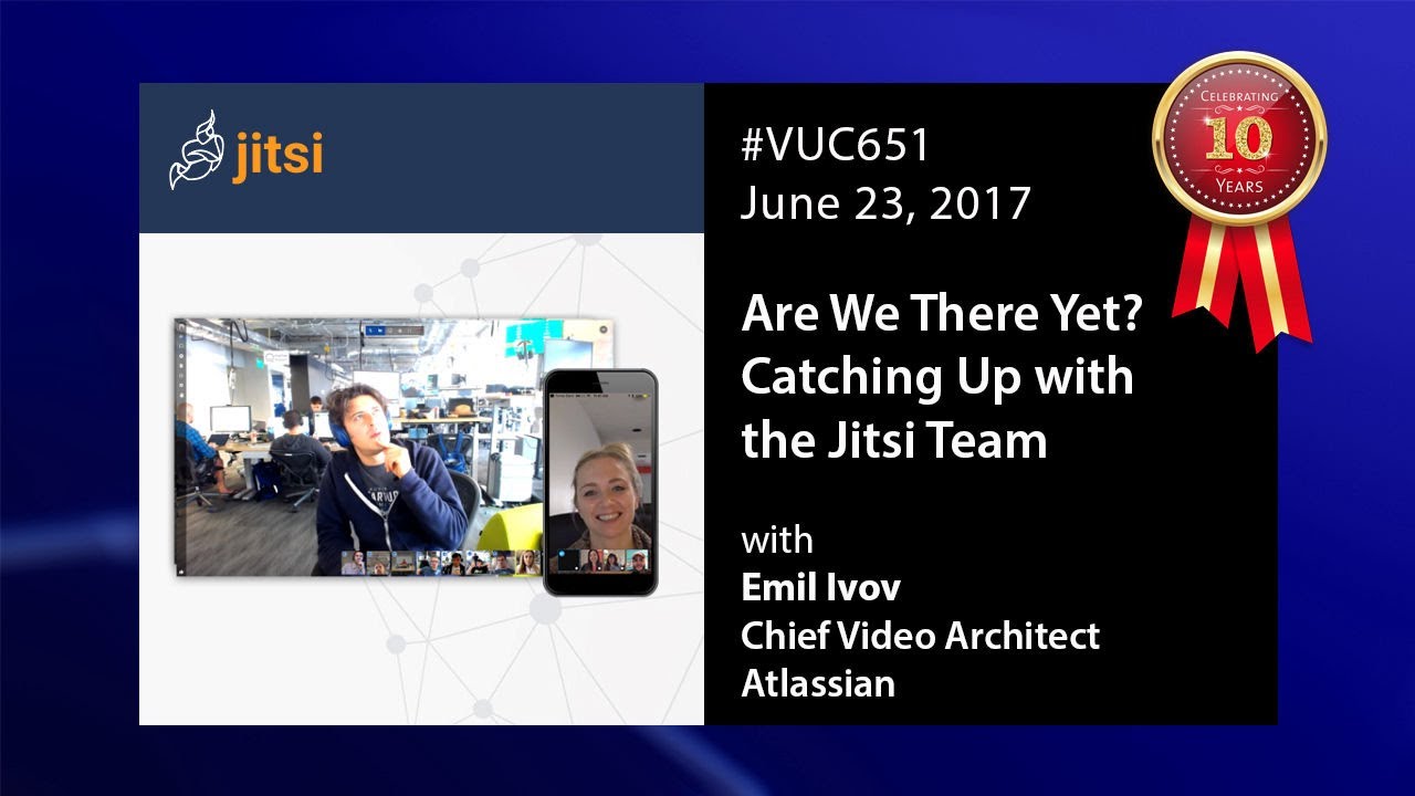 VUC651 - Jitsi Meet with Emil Ivov - YouTube