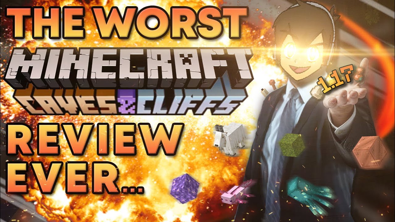 The Worst Minecraft Review Ever (Caves and Cliffs Part 1) - YouTube
