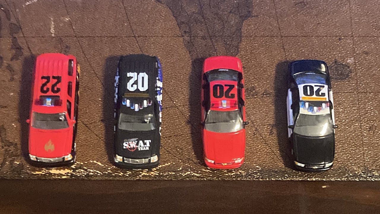 My New Jada Toys DUB City Fire And Police Car Collection - YouTube
