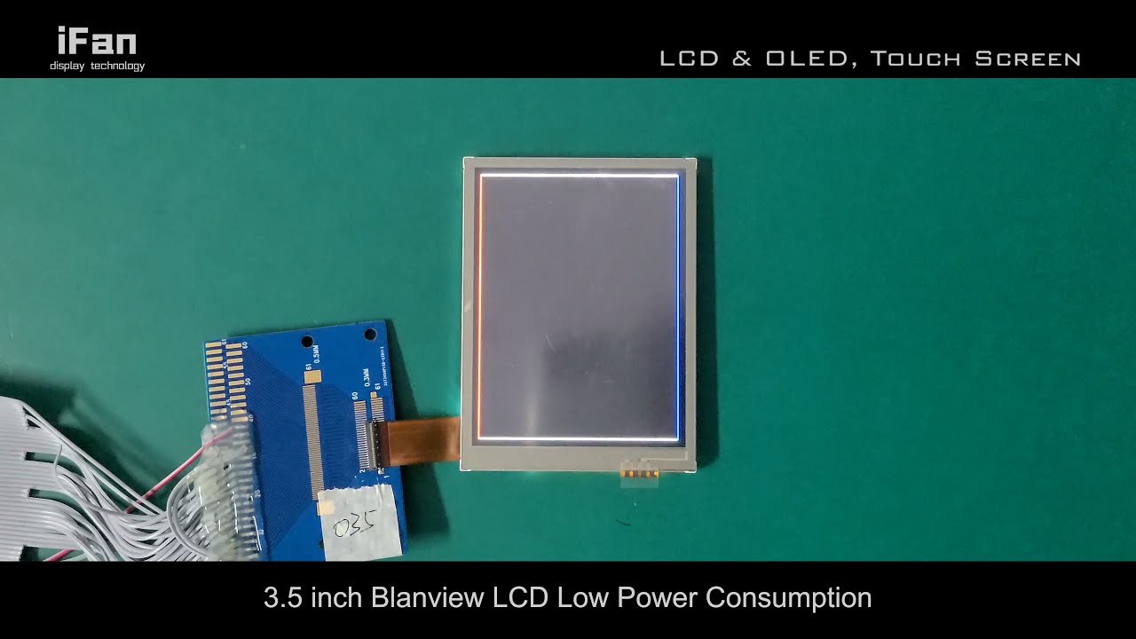 3.5 inch Blanview LCD Low Power Consumption Transflective Display ...