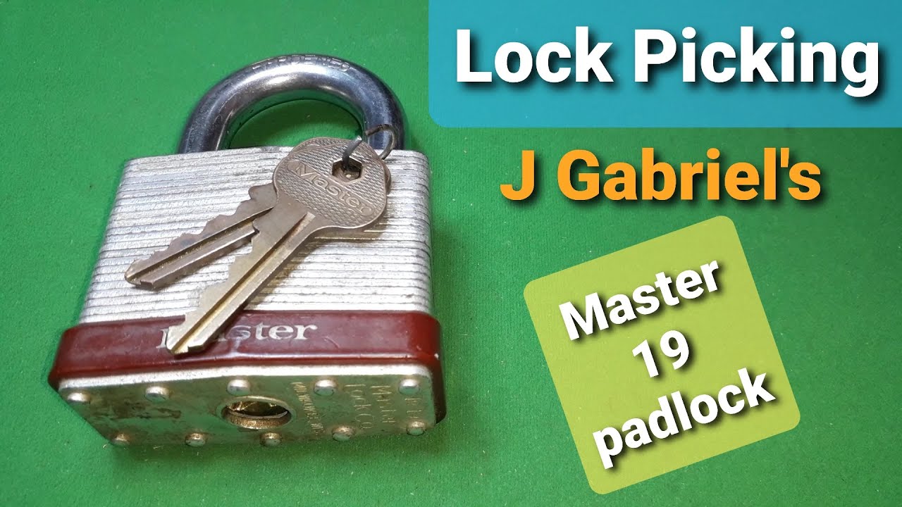 (233) Lock Picking The Master Lock 19 - YouTube