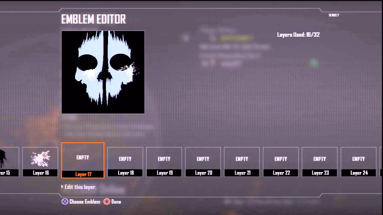 Black Ops 2 Emblem Tutorial: Call of Duty: Ghosts Logo - YouTube