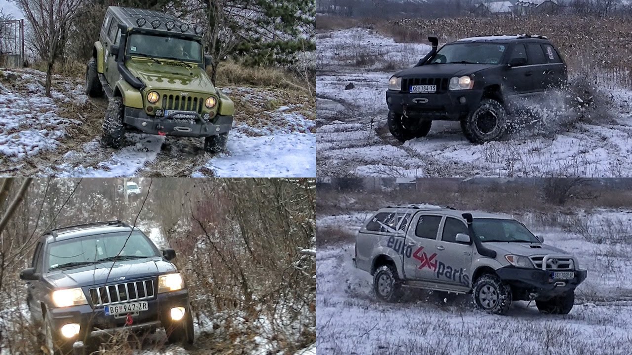 Jeep Wrangler vs Jeep Grand Cherokee WJ&WK vs Toyota HiLux - YouTube