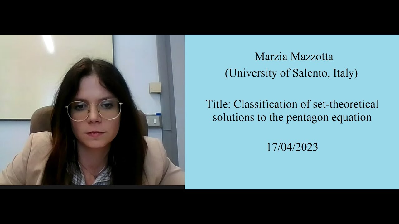 15. 17/04/2023 Marzia Mazzotta (University of Salento, Italy) - YouTube