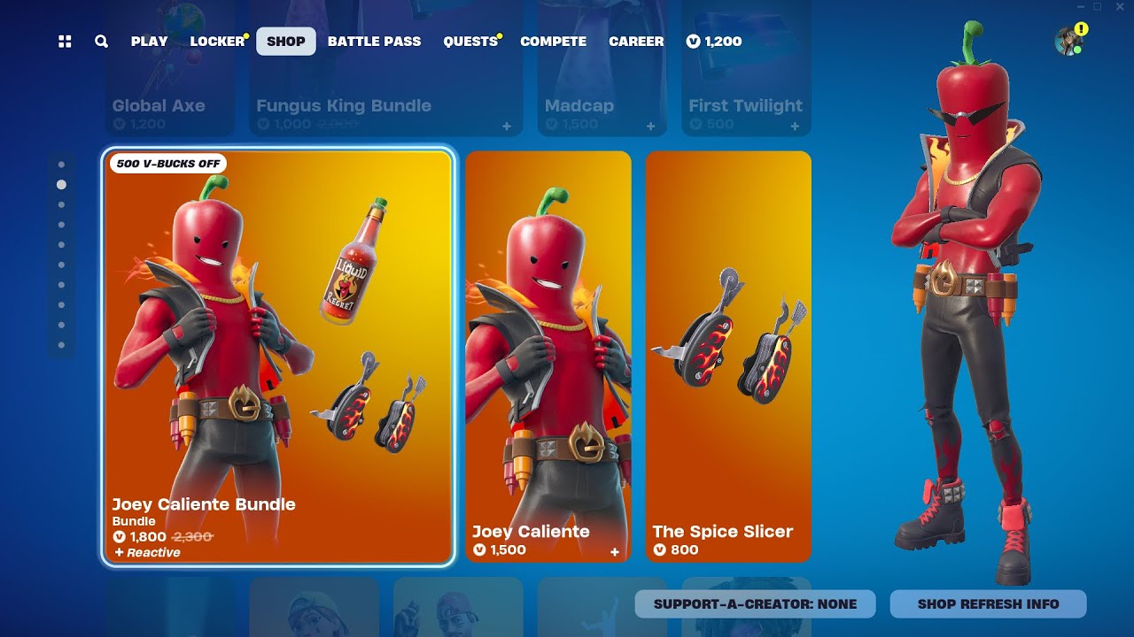 *NEW* Summer Skin "Joey Caliente" and Icon Series Emote "Entranced" are ...