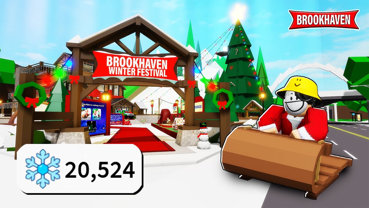 WINTER FESTIVAL UPDATE!! Cara Dapatkan SNOWFLAKES CEPAT - Brookhaven RP ...