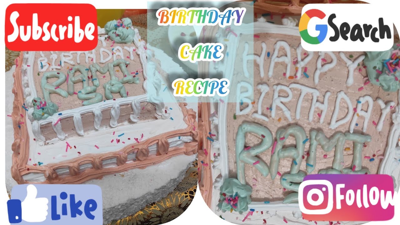 Bread Birthday Cake Recipe || How to make a Bread Birthday cake? - YouTube