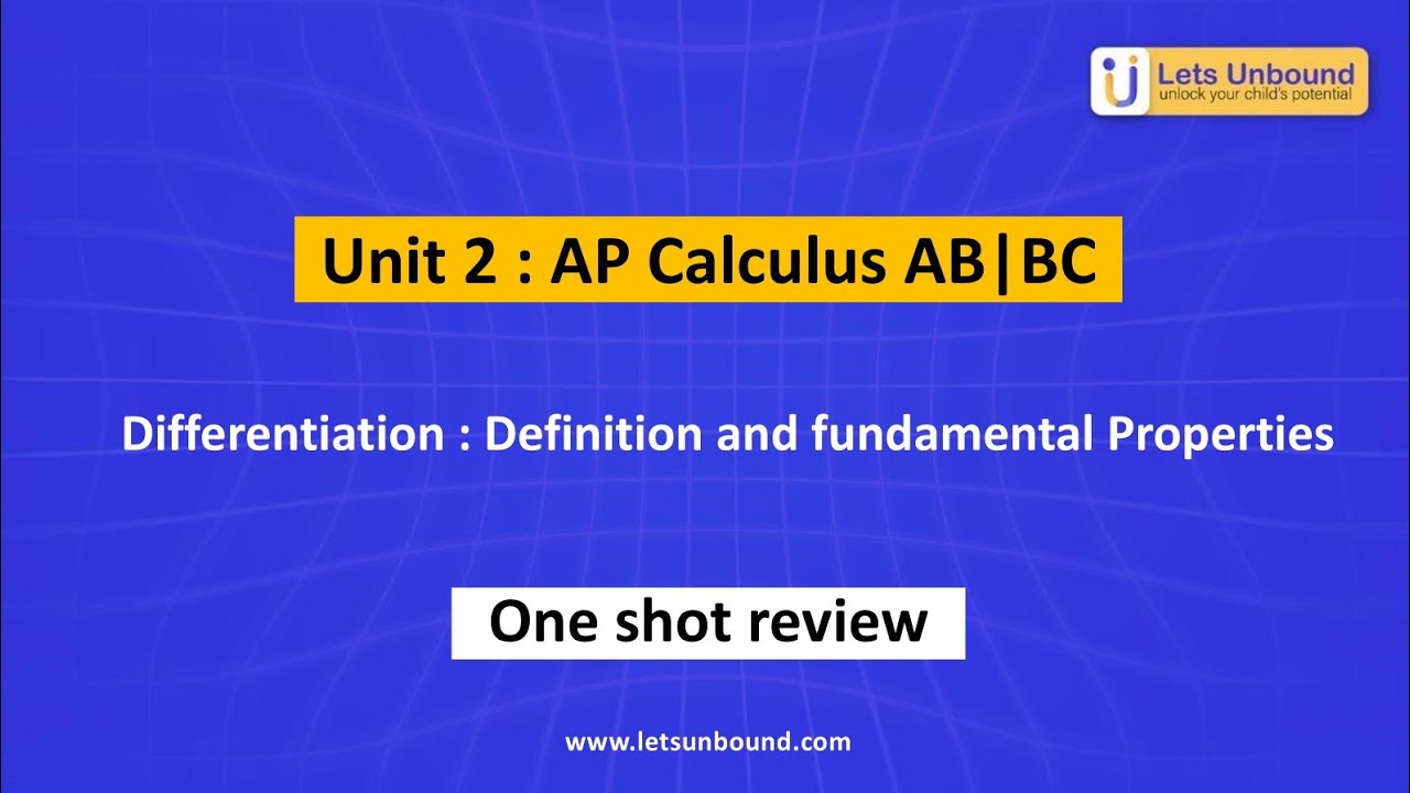 Unit 2 | Differentiation –Definition and Fundamental Properties | AP ...