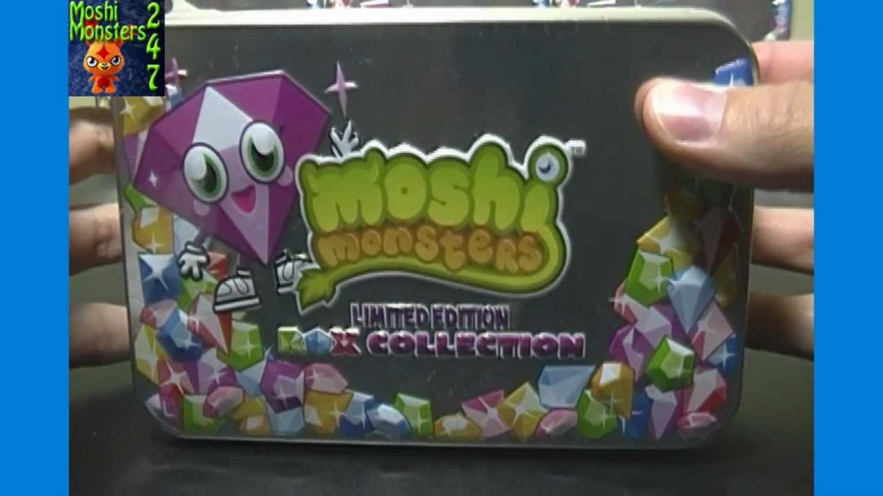 Moshi Monsters Moshlings Limited Edition Rox Collection Tin Opening ...
