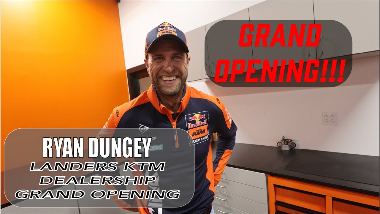 Ryan Dungey in attendance for the brand new Landers KTM dealership - YouTube