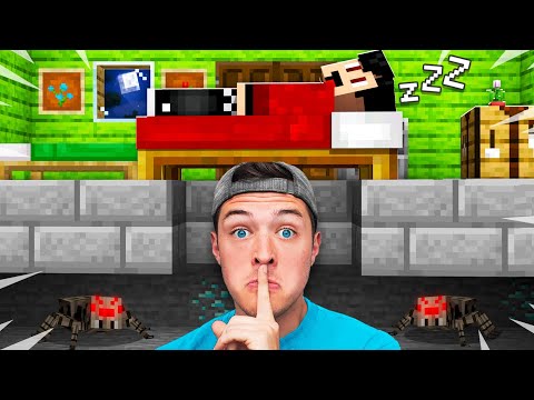 I Spent 24 Hours in My Friend's Minecraft House... He Had No Idea