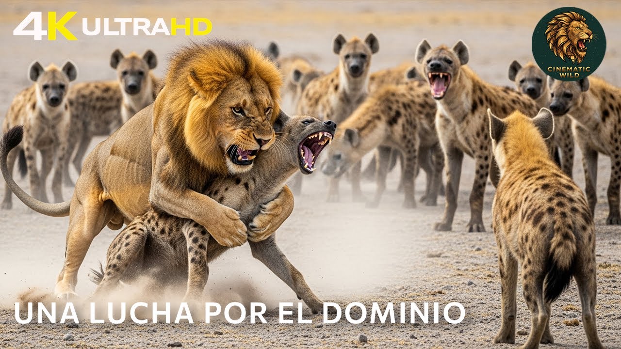 Leon vs Hienas - La Batalla Más Letal de África #animales # ...