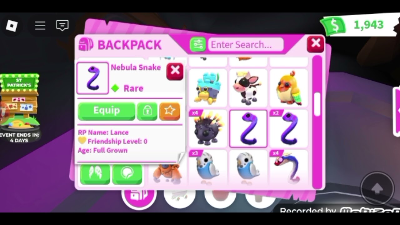 ★MAKING A NEON NEBULA SNAKE★(ADOPT ME) - YouTube