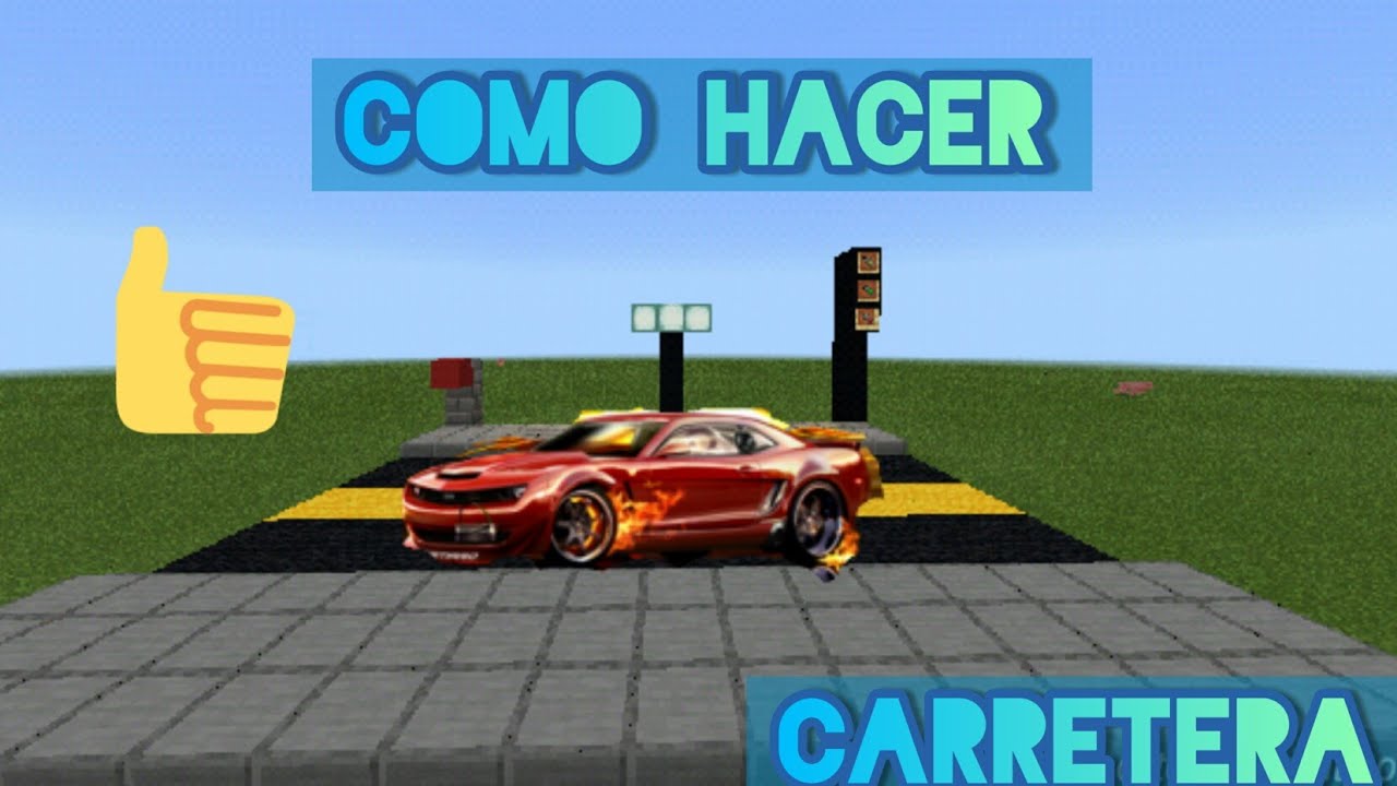 COMO HACER UNA CARRETERA EN MINECRAFT - YouTube
