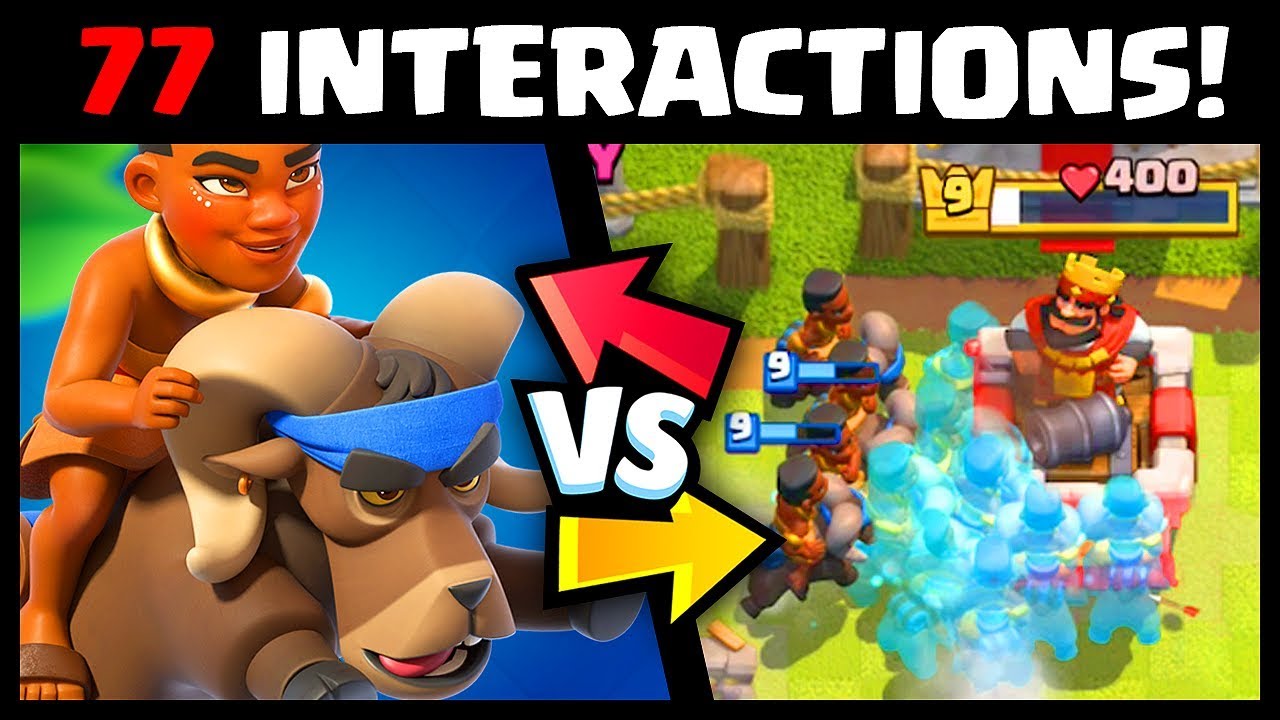 NEW LEGENDARY! RAM RIDER vs ALL CARDS 77 Interactions | Clash Royale ...
