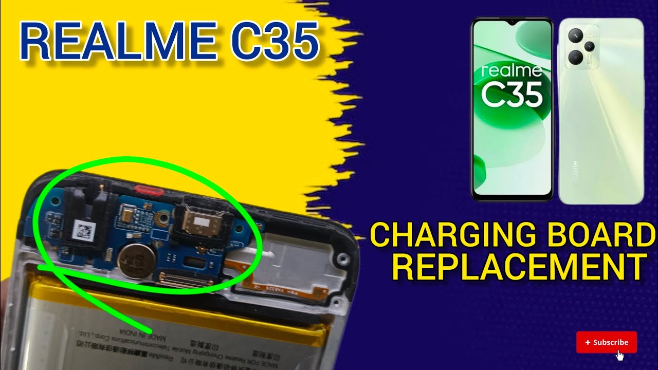 REALME C35 CHARGING BOARD REPLACEMENT | HOW TO CHANGE REALME C35 ...