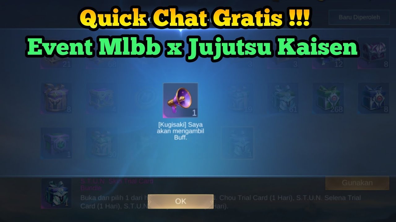 Login Sekarang !! Cara Mendapatkan Quick Chat Kugisaki Gratis Dari ...