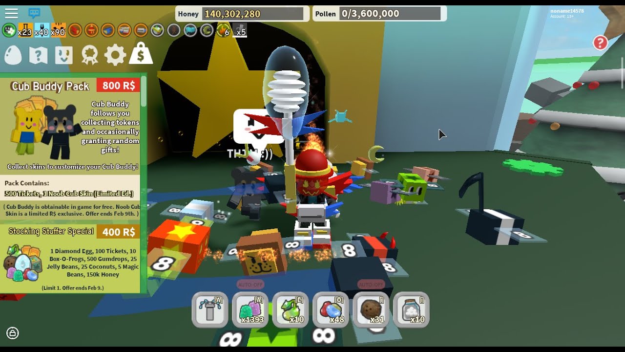 MUA GÓI NOOB CUB BUDDY MAX CUTE VÀ MUA FESTIVE BEE! - YouTube