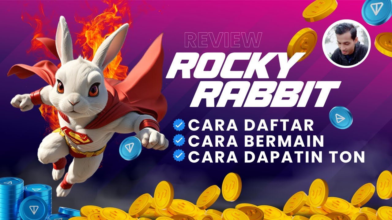 💵 BARU RILIS! CARA DAFTAR DAN BERMAIN ROCKY RABBIT GAME TELEGRAM BOT ...