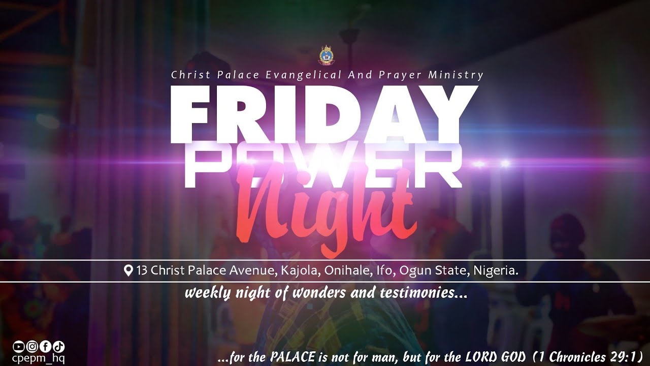 POWER NIGHT || PROPHET S.A.ADEMOLA - YouTube