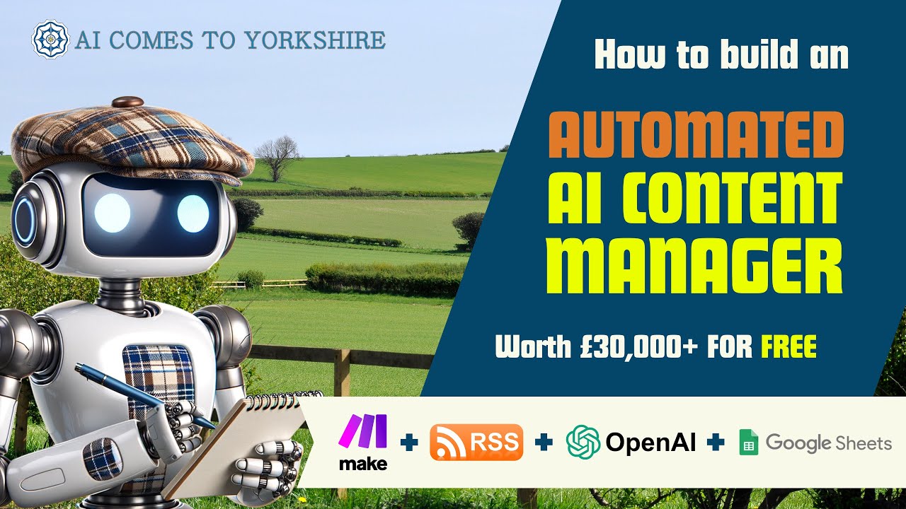 How to build an automated AI content manager for free using Make.com. Walkthrough tutorial ...