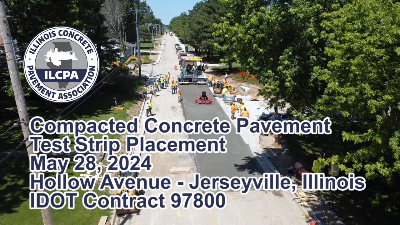 Compacted Concrete Pavement - Jerseyville ,Illinois - YouTube