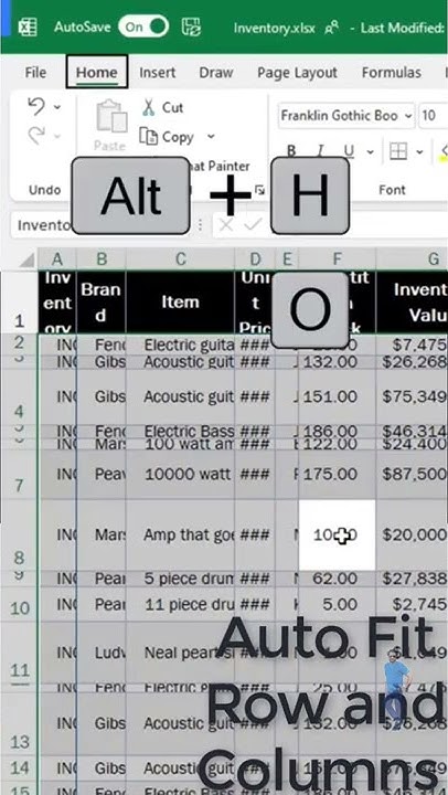 HOW TO AUTO FIT ROW AND COLUMNS IN EXCEL || EXCEL TRICKS - YouTube