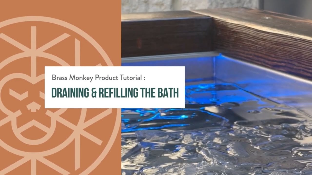 How to drain & refill your Brass Monkey ice bath - YouTube