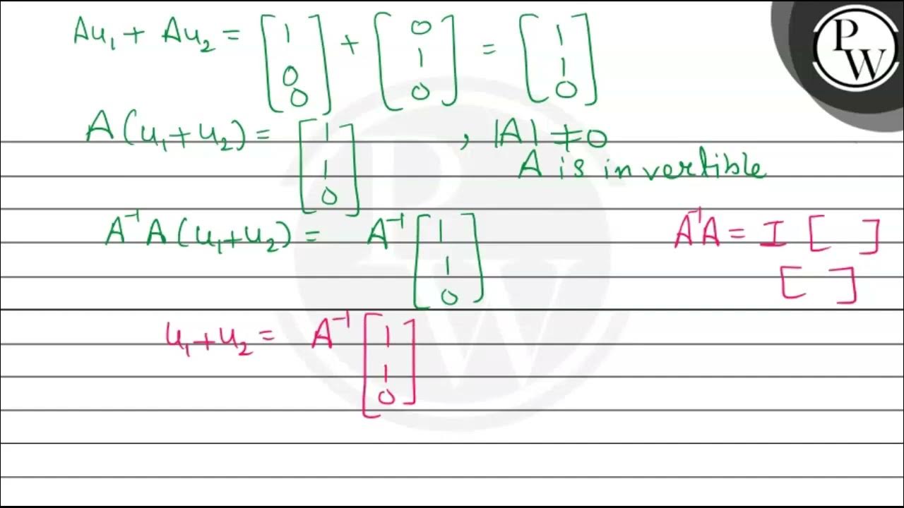 Let \( A=\left(\begin{array}{lll}1 & 0 & 0 \\ 2 & 1 & 0 \\ 3 & 2 & ... - YouTube