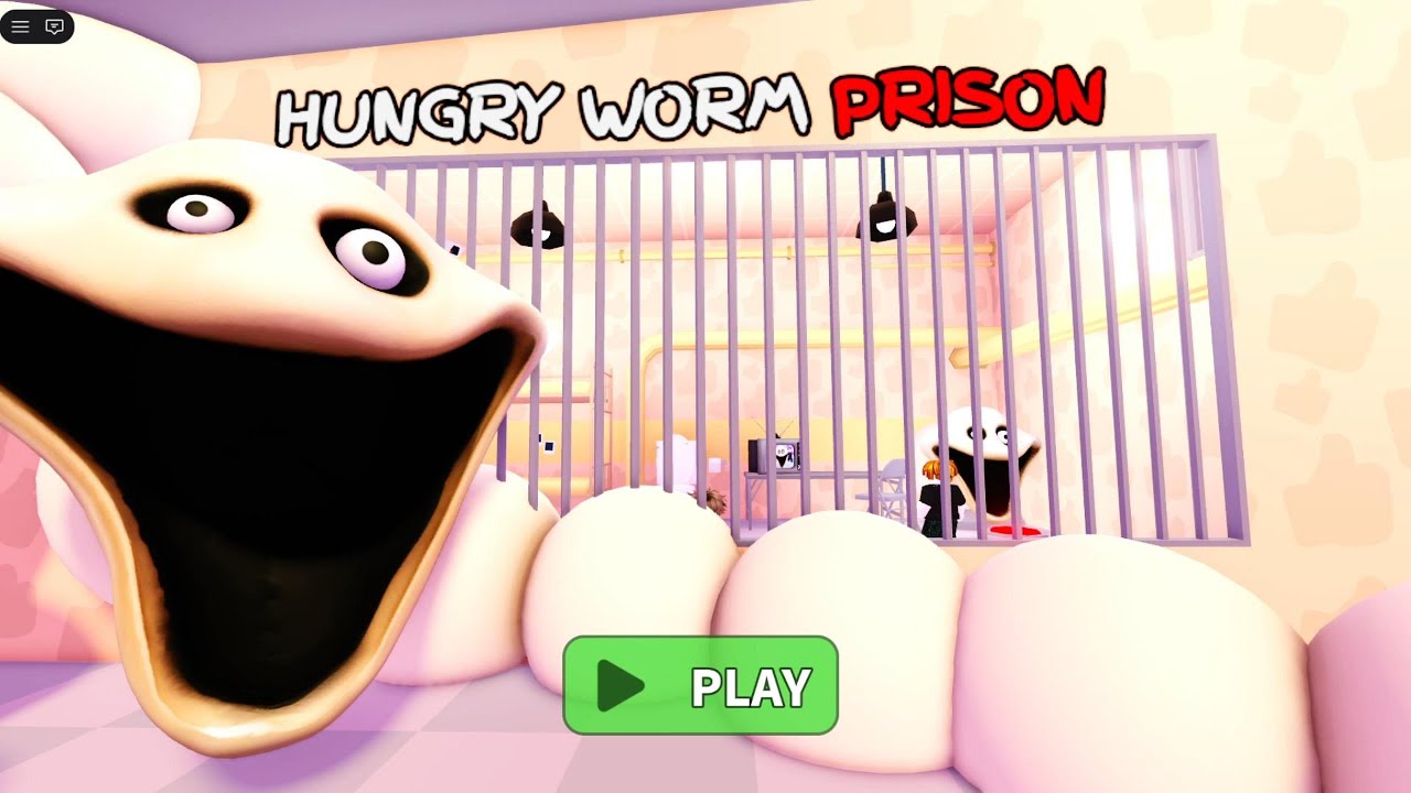 HUNGRY WORM PRISON RUN! (OBBY) #roblox - YouTube