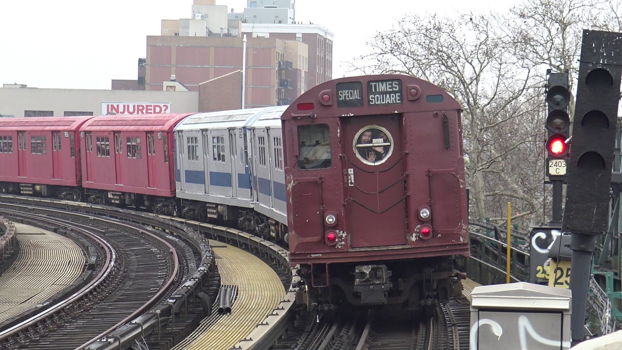 [HD] IRT Special: Train Of Many Colors R36WF/R33WF/R33ML/R17 Bypassing ...