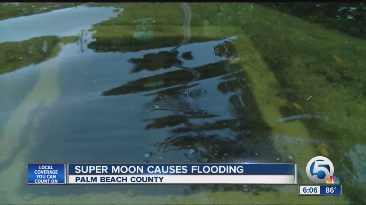 Super moon causes flooding - YouTube