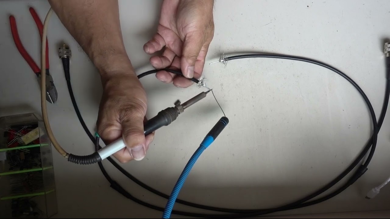 How to attach coaxial cable to coaxial cable.: 동축케이블의 직접 연결 방법 소개 - YouTube