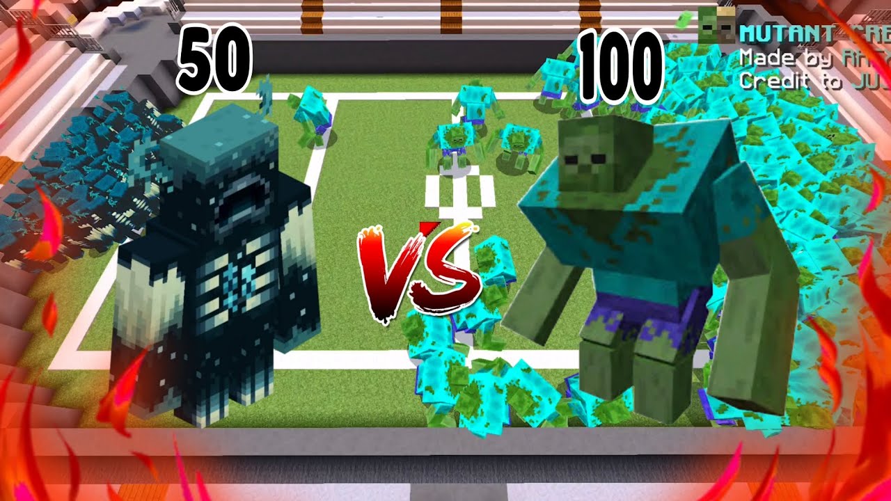 Kya Hoga? 50 Warden vs 100 Mutant Zombie Ki Jung! - YouTube